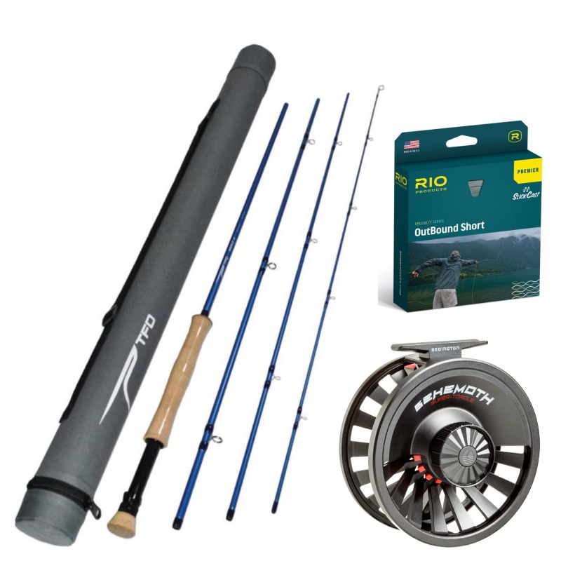 TFO Axiom II-X 1190-4 Fly Rod Combo - ReelFlyRod
