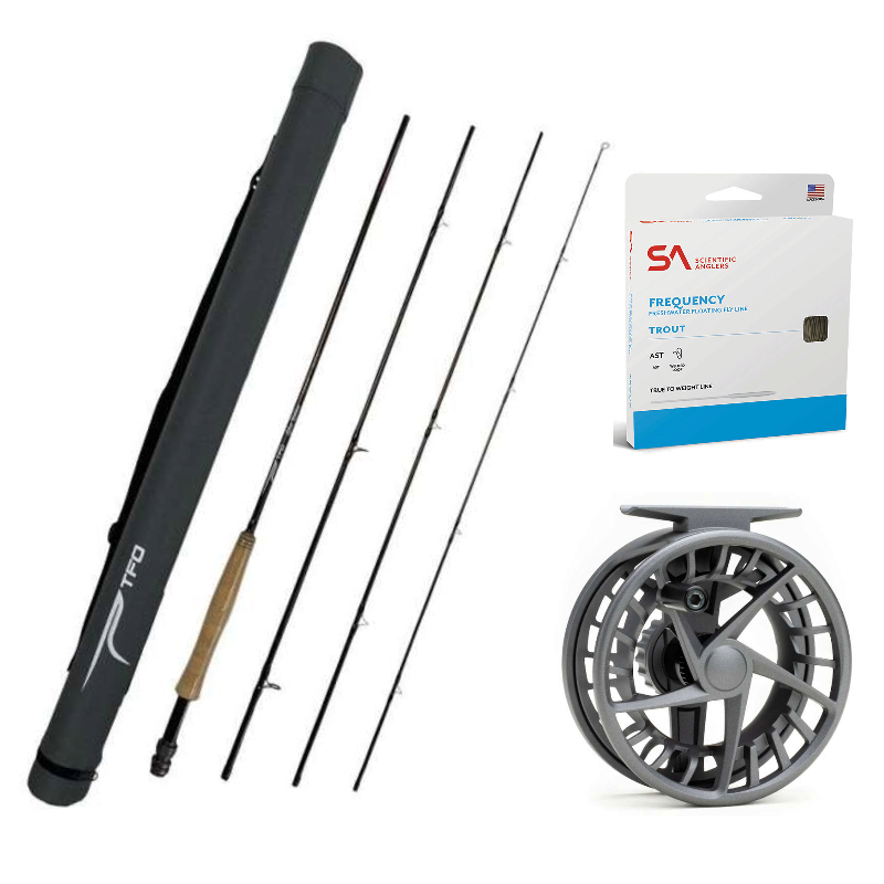 TFO Blue Ribbon 486-4 Fly Rod Combo - ReelFlyRod